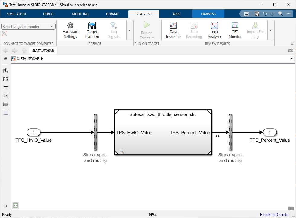 autosar.slrealtime.migrateModel - Migrate AUTOSAR component models to Simulink Real-Time for ...