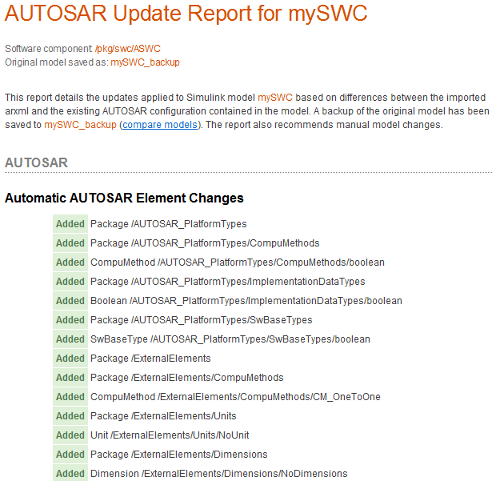 updateReferences - Update model with ARXML definitions of AUTOSAR ...