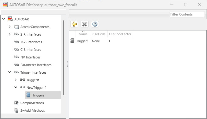 Configure Receiver For Autosar External Trigger Event Communication
