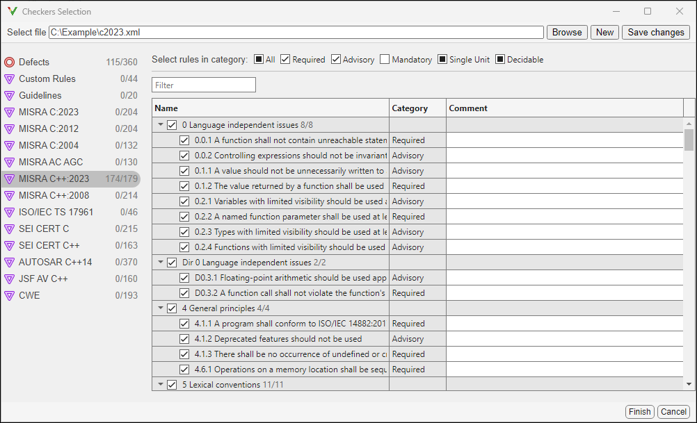 Set checkers by file (-checkers-selection-file) - Define a custom set ...