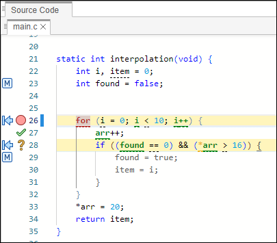 Source Code in Polyspace Platform User Interface - MATLAB & Simulink