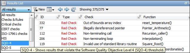 Evaluate Polyspace Code Prover Results Against Software Quality ...