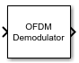 OFDM Demodulator Baseband - Demodulate using OFDM method - Simulink