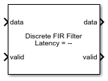 Discrete FIR Filter - Finite-impulse response filter - Simulink