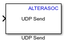 UDP Send - Send UDP message - Simulink