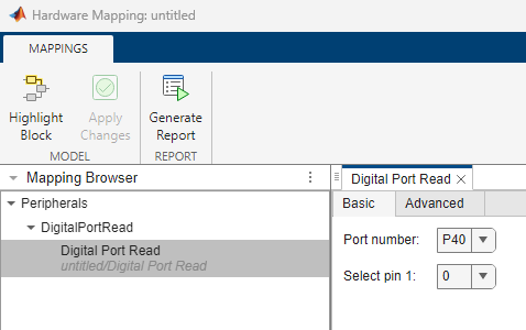 Digital Port Read Peripheral Configuration - Map Digital Port Read peripherals in the Infineon ...