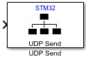 UDP Send - Send UDP packets to UDP host - Simulink