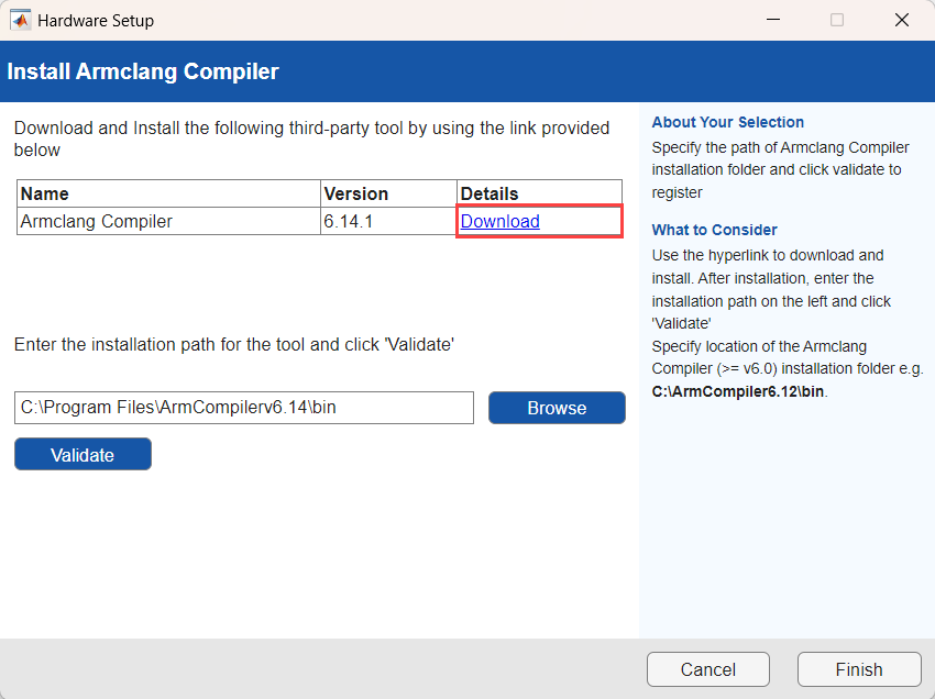 Set Up And Configure Armclang Compiler Toolchain For Code Generation