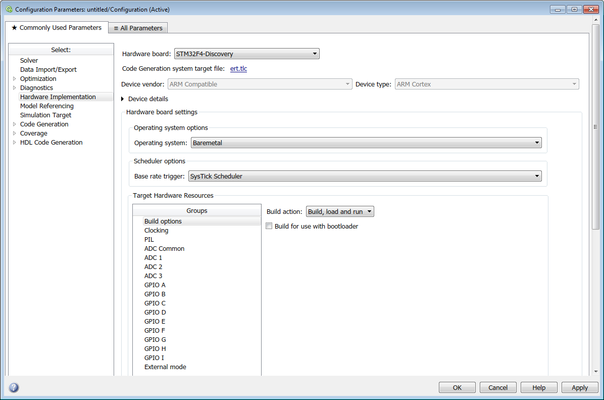 Set Up Scheduling Options Matlab And Simulink
