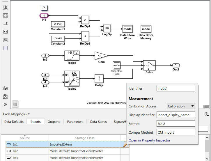 Configure Model Data Elements for ASAP2 File Generation - MATLAB & Simulink