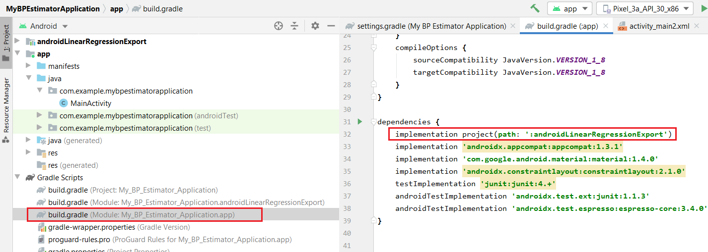 Estimate Blood Pressure Using Algorithm Export Workflow on Android Device - MATLAB & Simulink ...