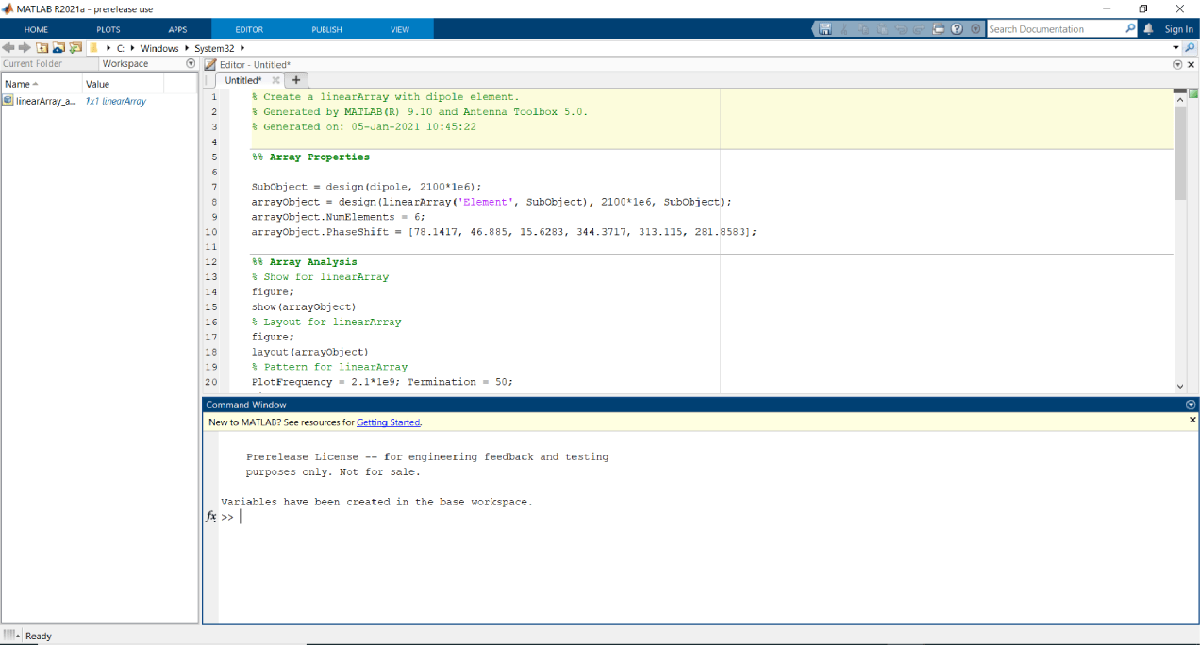 Design and Analysis Using Antenna Array Designer - MATLAB & Simulink
