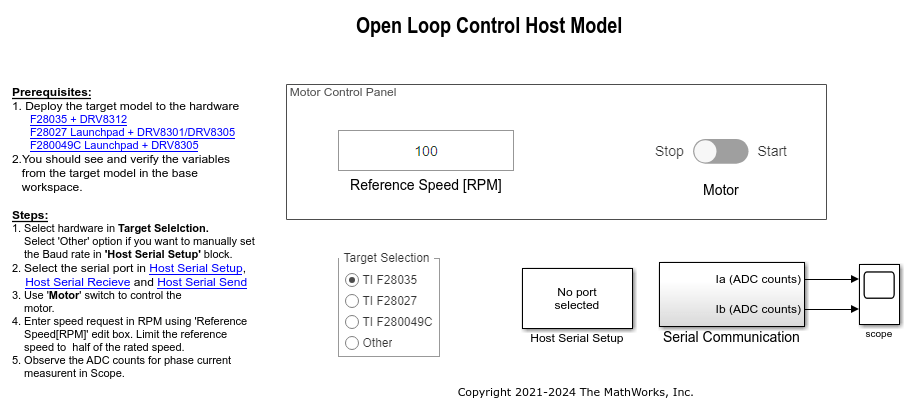 Open Loop Control Of 3 Phase Ac Motors Using C2000 Processors Matlab