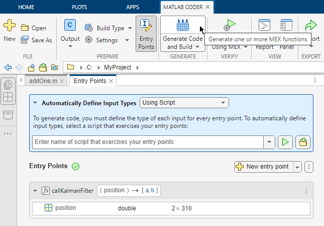 Unit Test External C Code With Matlab Coder Matlab And Simulink