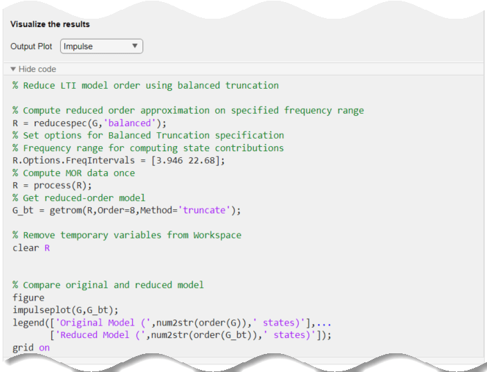 BalancedTruncationModelReductionInTheLiveEditorExample_05.png