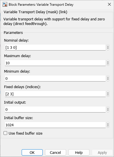 Varying Delay Varying Delay With Support For Fixed Delay And Zero Delay Direct Feedthrough