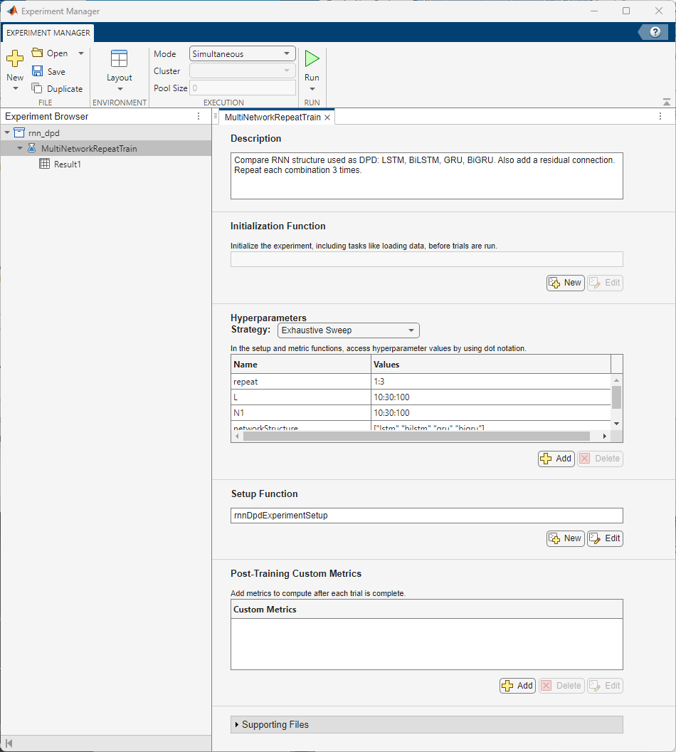 Compare Residual Recurrent Neural Network Structures For Digital Predistortion Design Matlab