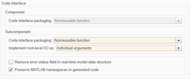 Configure Code Interface Packaging and Root-Level I/O Data for Model References - MATLAB & Simulink