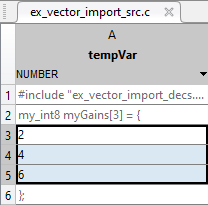 Reuse Parameter Data from External Code in the Generated Code - MATLAB & Simulink