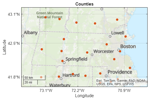 Customize Appearance of Geographic Axes - MATLAB & Simulink
