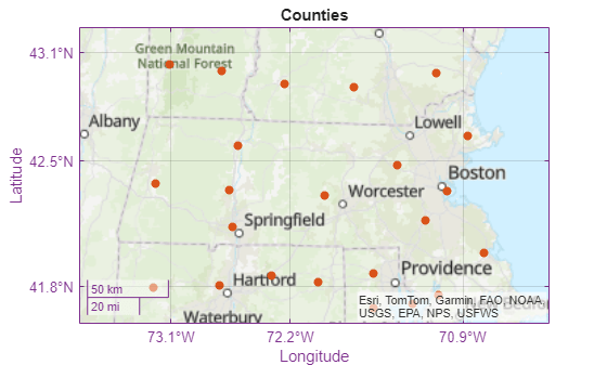Customize Appearance of Geographic Axes - MATLAB & Simulink