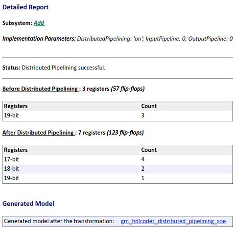 Insert Distributed Pipeline Registers for Blocks with Vector Data Type Inputs - MATLAB & Simulink