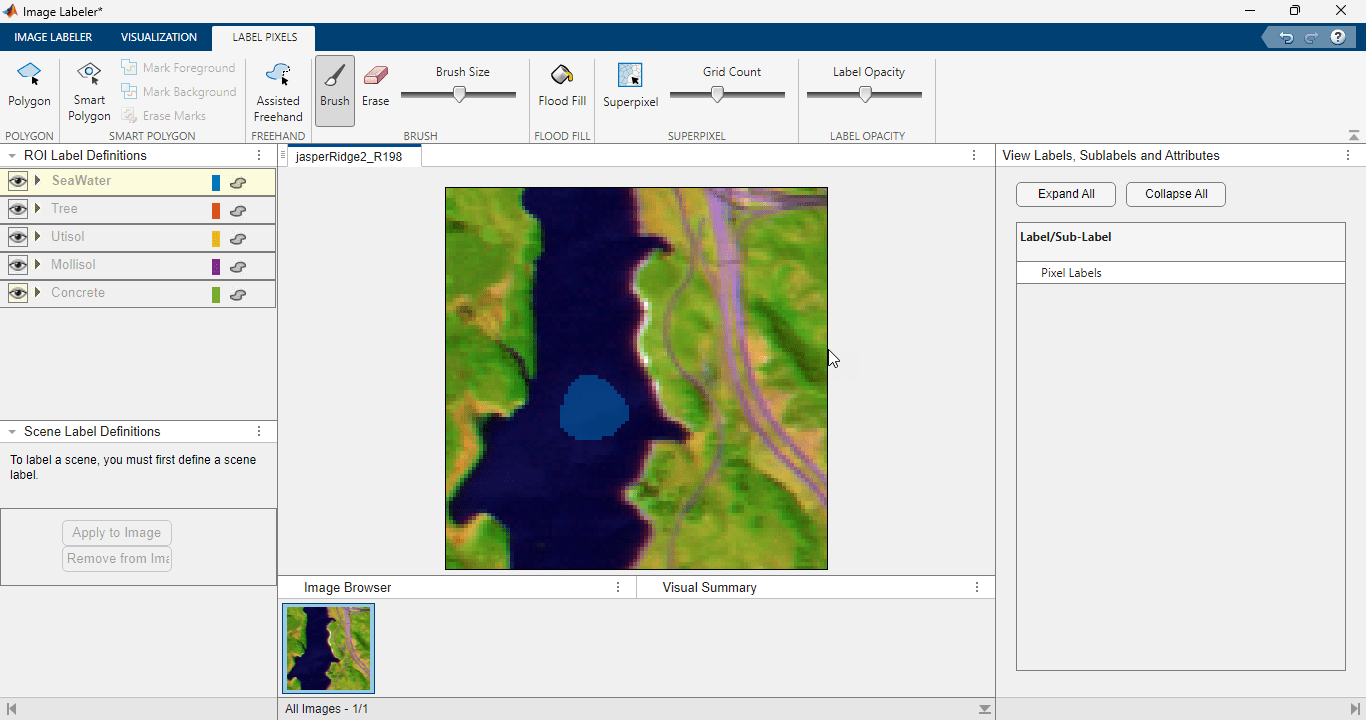 Automate Pixel Labeling of Hyperspectral Images Using Image Labeler - MATLAB & Simulink