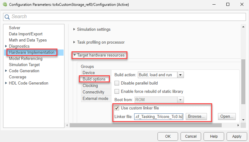 Custom Storage Class for Infineon AURIX TC4x Microcontrollers - MATLAB & Simulink
