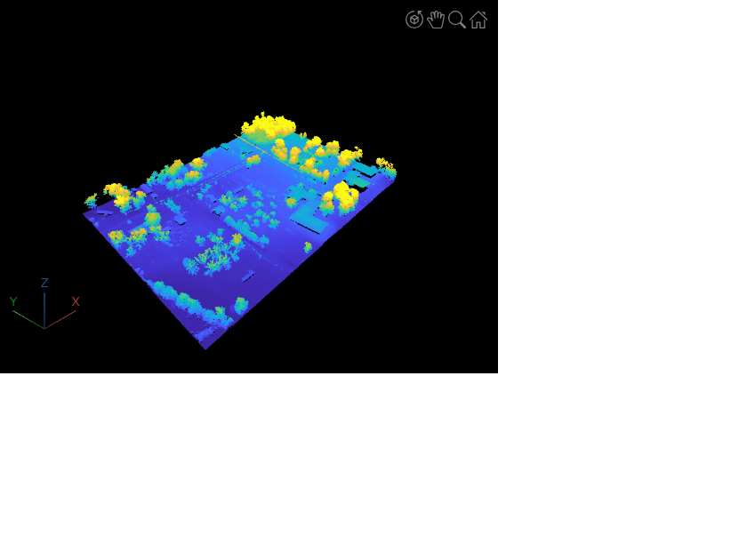 Colorize Aerial Point Cloud Using Aerial Image - MATLAB & Simulink