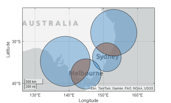 Intersect Intersection Of Shapes In Geographic Or Planar Coordinates Matlab