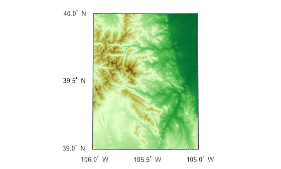 Add Light Source to Terrain Map - MATLAB & Simulink