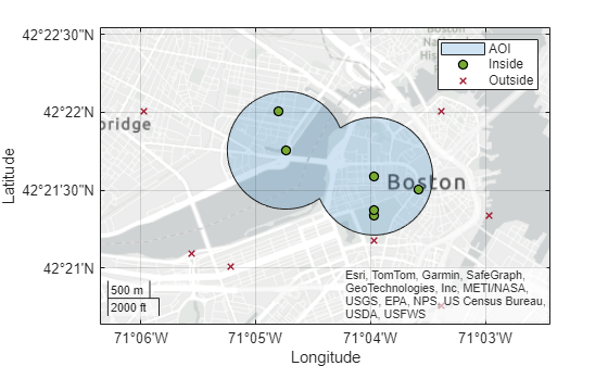 Query Points in Area of Interest - MATLAB & Simulink