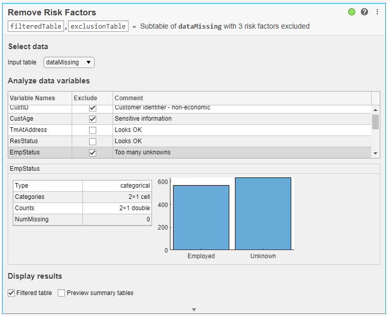 Remove Risk Factors - MATLAB & Simulink
