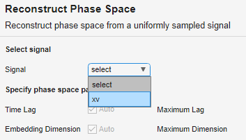 Reconstruct Phase Space - Reconstruct phase space of a uniformly ...