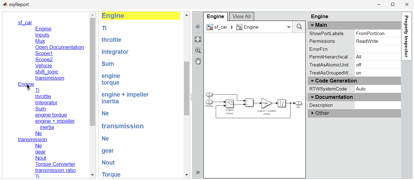 Create Hyperlinks for Embedded Web View Reports - MATLAB & Simulink