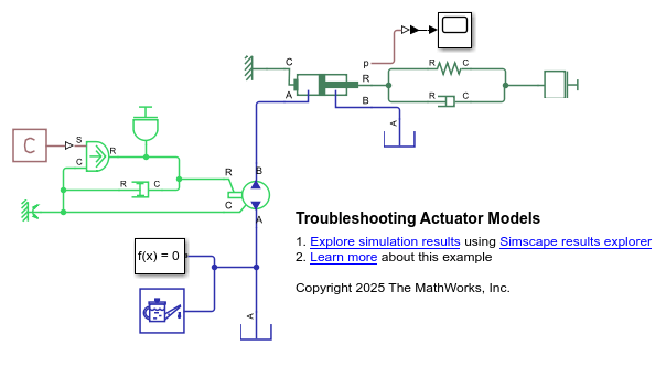 Troubleshoot Actuator Block Models Matlab And Simulink