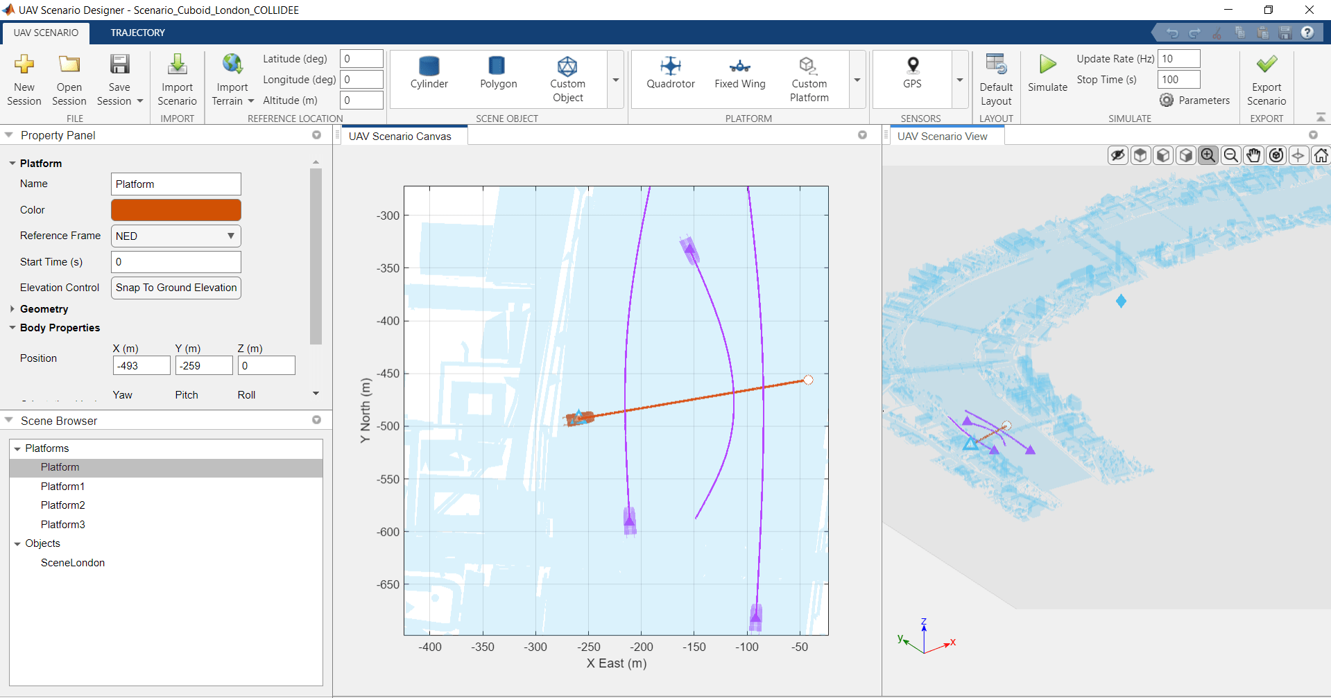 Collision Avoidance and Trajectory Tracking of a Marine Vessel - MATLAB & Simulink