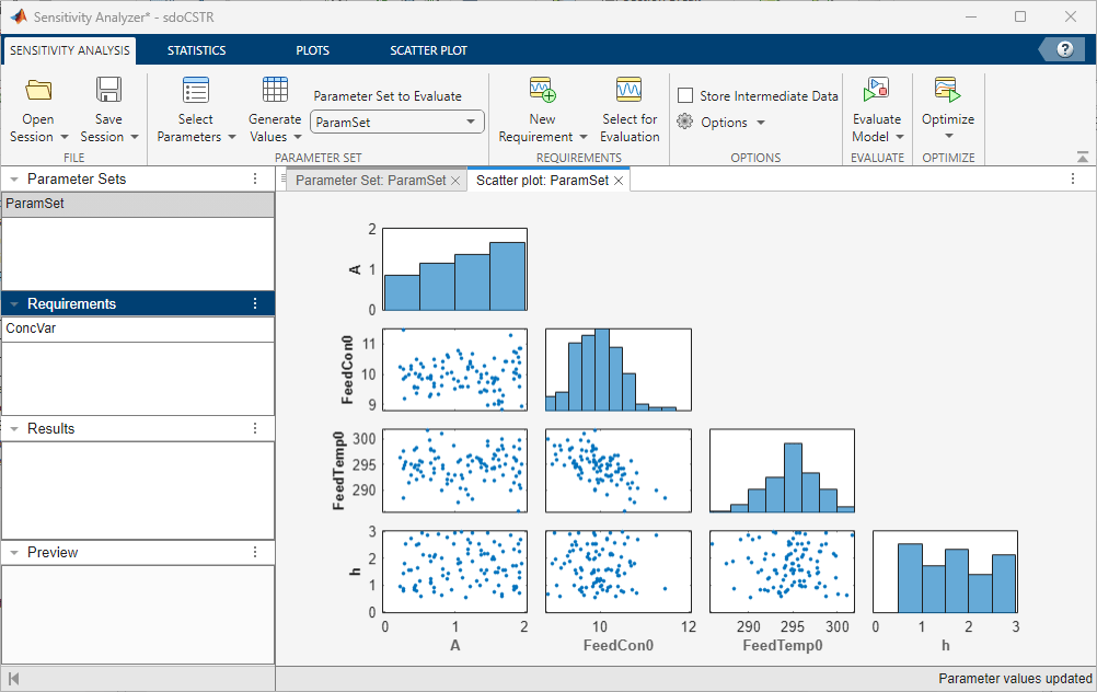 Design Exploration Using Parameter Sampling Gui Matlab And Simulink