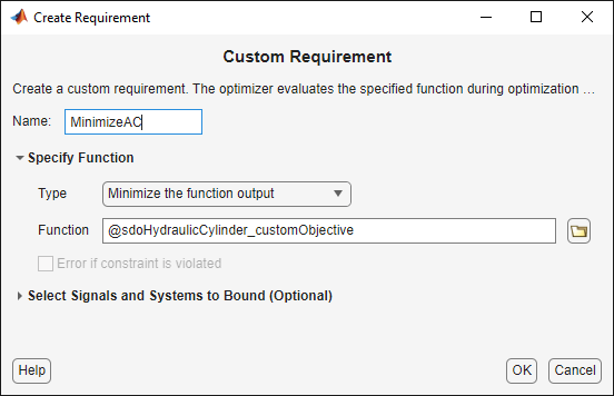 Design Optimization to Meet a Custom Objective (GUI) - MATLAB & Simulink