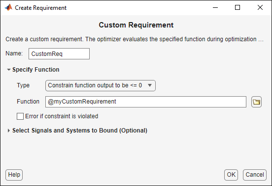 Design Optimization to Meet a Custom Objective (GUI) - MATLAB & Simulink