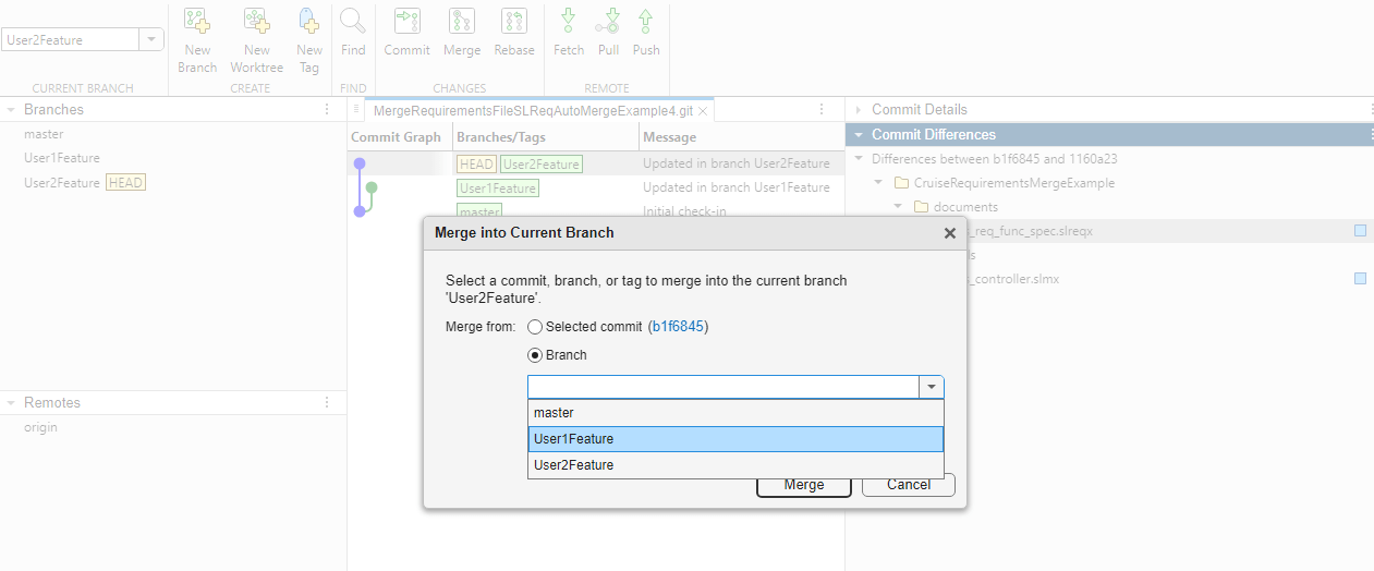 Merge Requirement Set and Link Set Files with No Conflicts - MATLAB ...