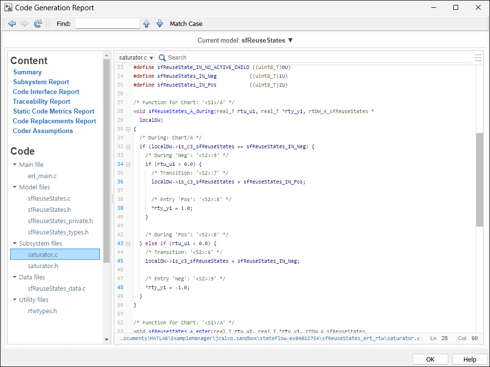 Generate Separate Code for an Atomic Subchart - MATLAB & Simulink