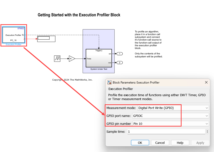 Profile STM32 Algorithms in Real-Time - MATLAB & Simulink