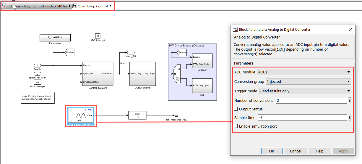 Open Loop Control Of 3 Phase Ac Motors Using Stm32 Processor Based Boards Matlab And Simulink