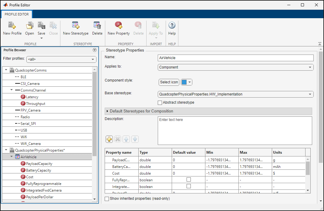 Calculate Endurance Using Quadcopter Architectural Design - MATLAB ...
