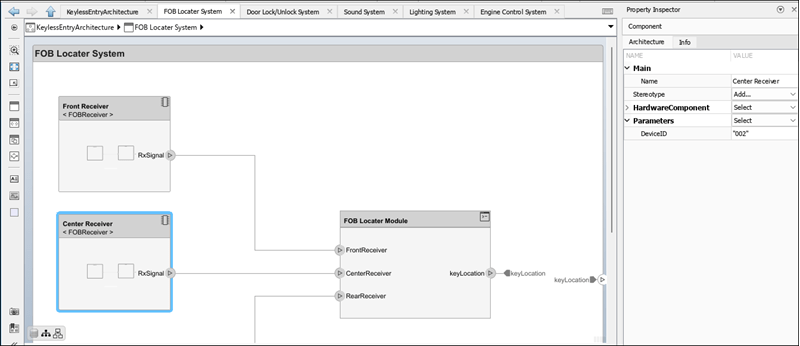 Assign String Values to Parameter Instances on Keyless Entry Architecture - MATLAB & Simulink