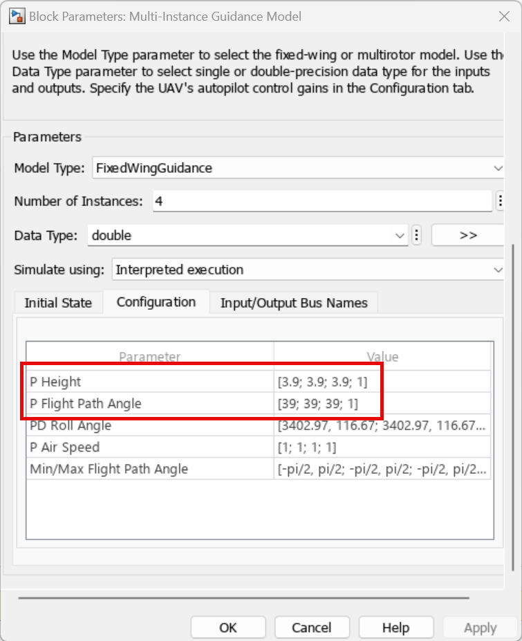 Multi-Instance Guidance Model - Reduced-order model for multiple UAVs - Simulink
