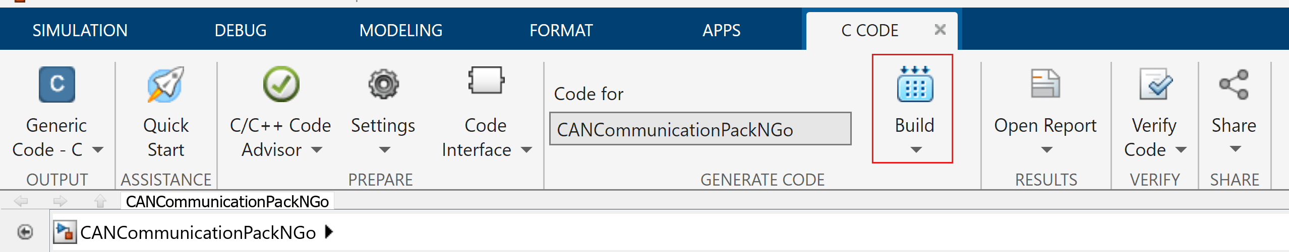 CAN Communication in Simulink Using PackNGo - MATLAB & Simulink