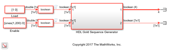 Parallel Gold Sequence Generation - MATLAB & Simulink