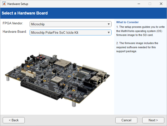 Guided Hardware Setup for Microchip Boards - MATLAB & Simulink